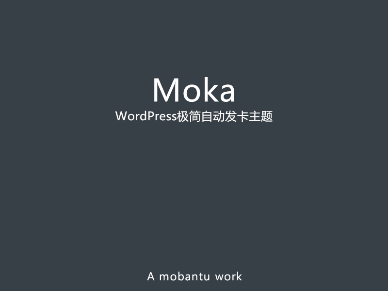 Moka主题-极简自动发卡WordPress主题_盛龙科技
